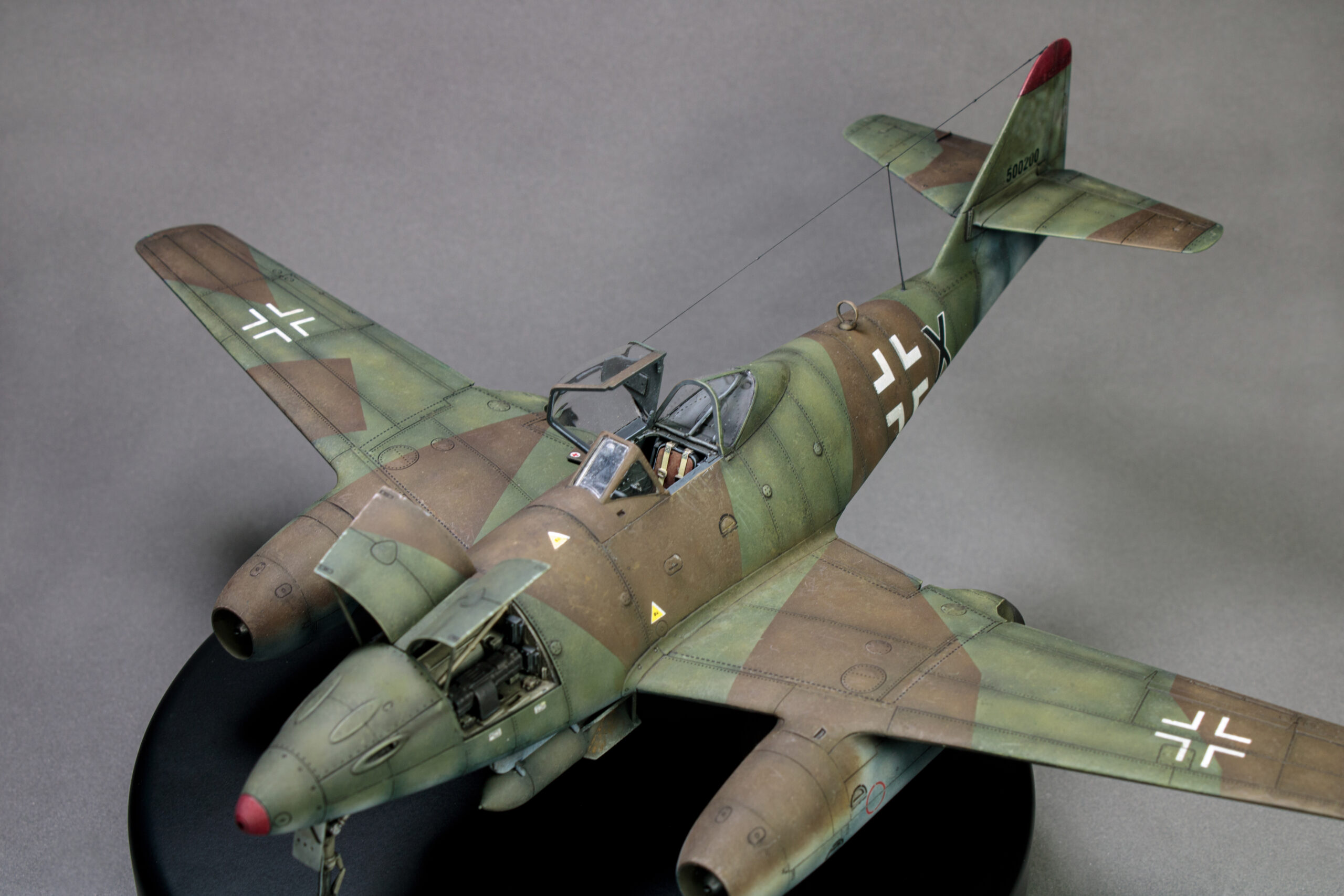 Built and Painted Scale Model of Messerschmitt Me 262 A-2A