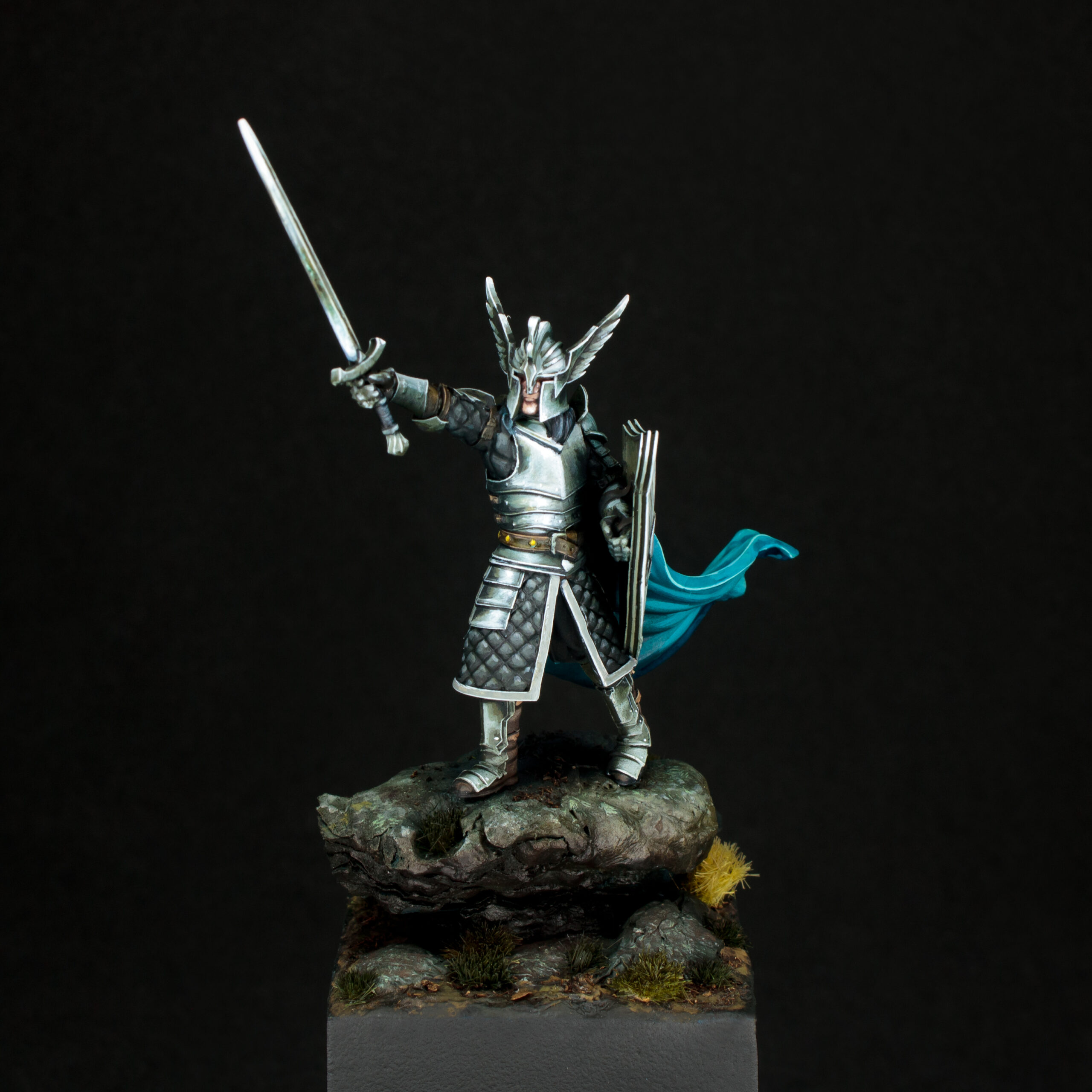 Painted figure of Imrahil, prince of Dol Amroth