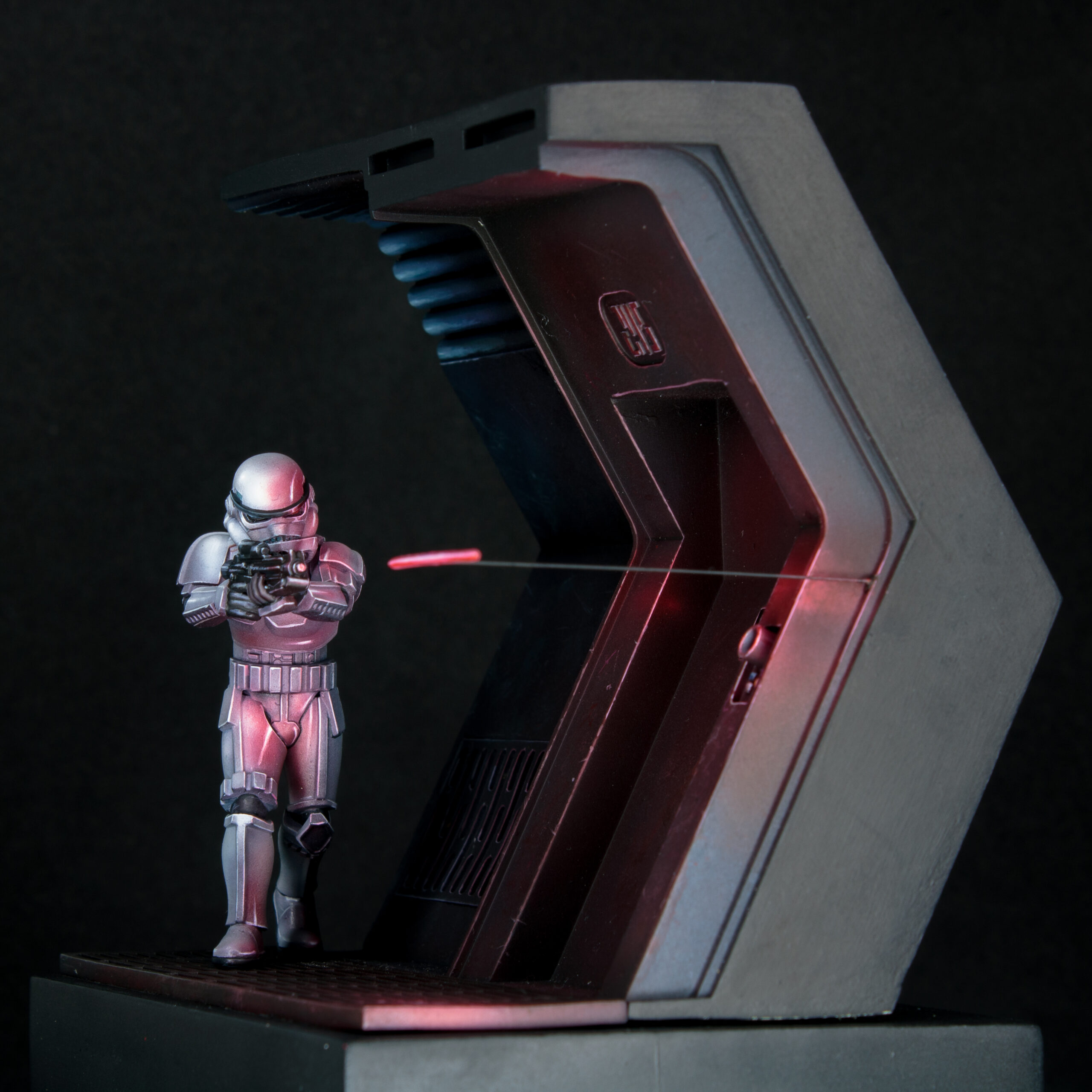 Dark Forces - Stormtrooper Figure Advancing and Firing his Blaster