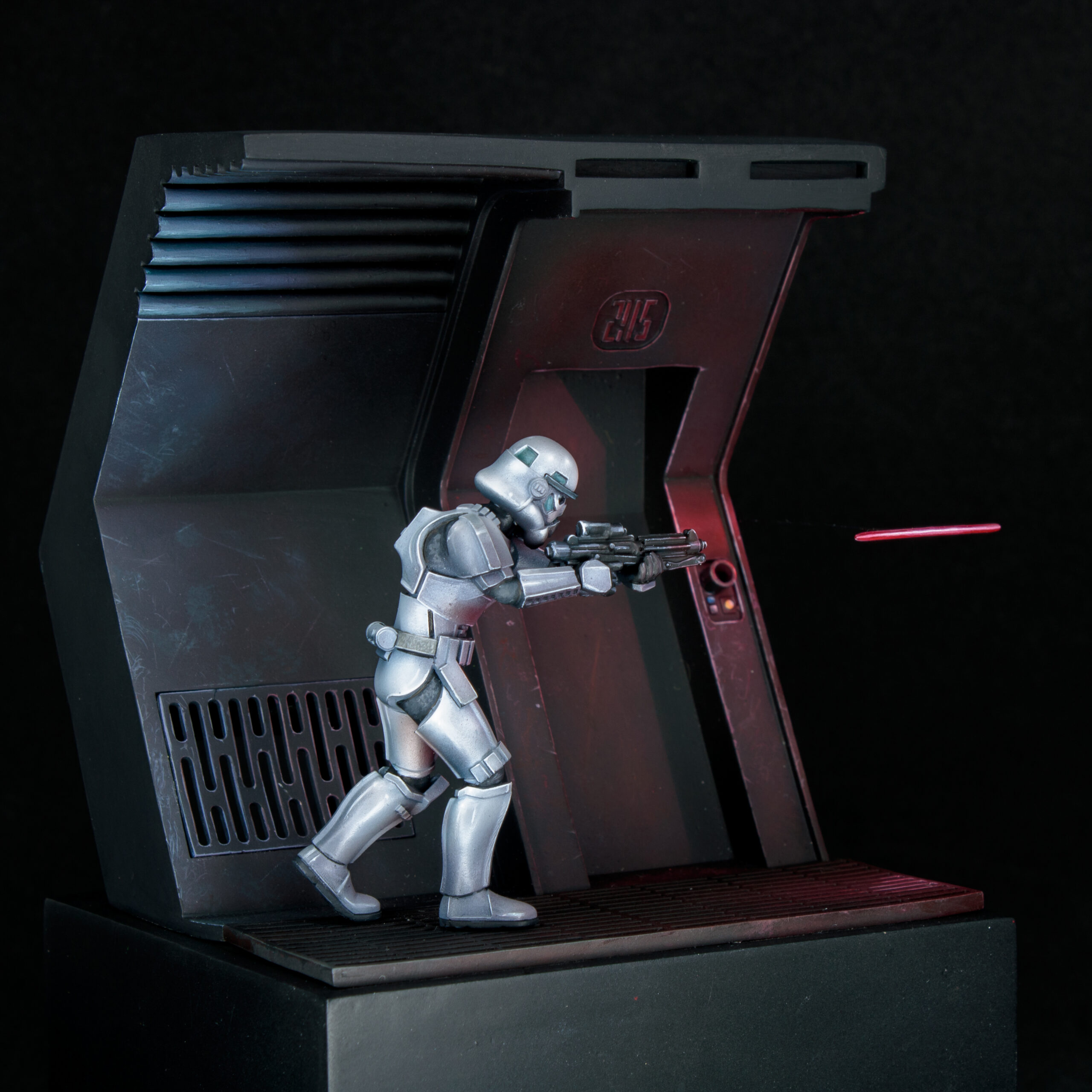 Dark Forces - Stormtrooper Figure Advancing and Firing his Blaster