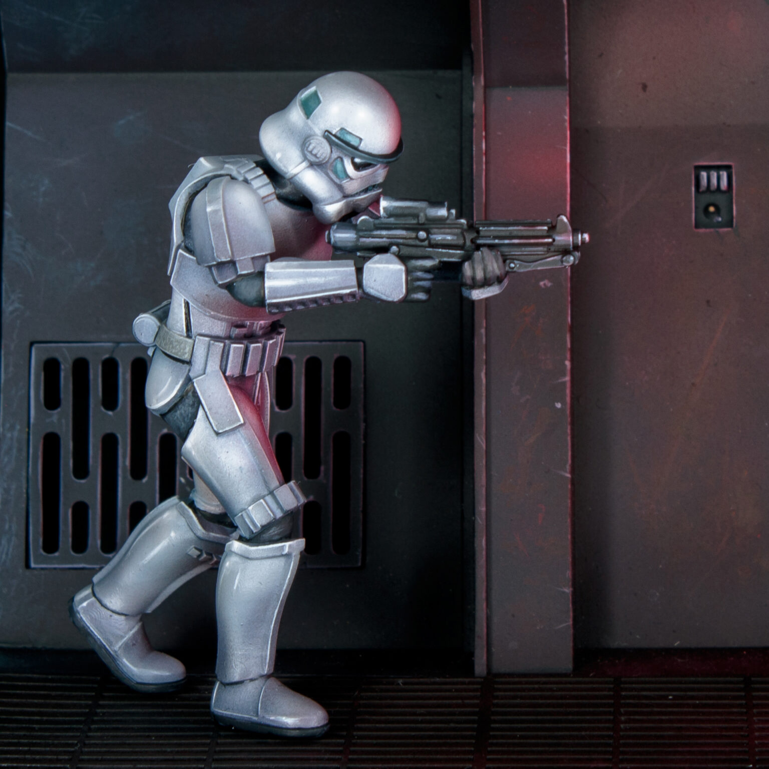 Dark Forces - Stormtrooper Figure Advancing and Firing his Blaster
