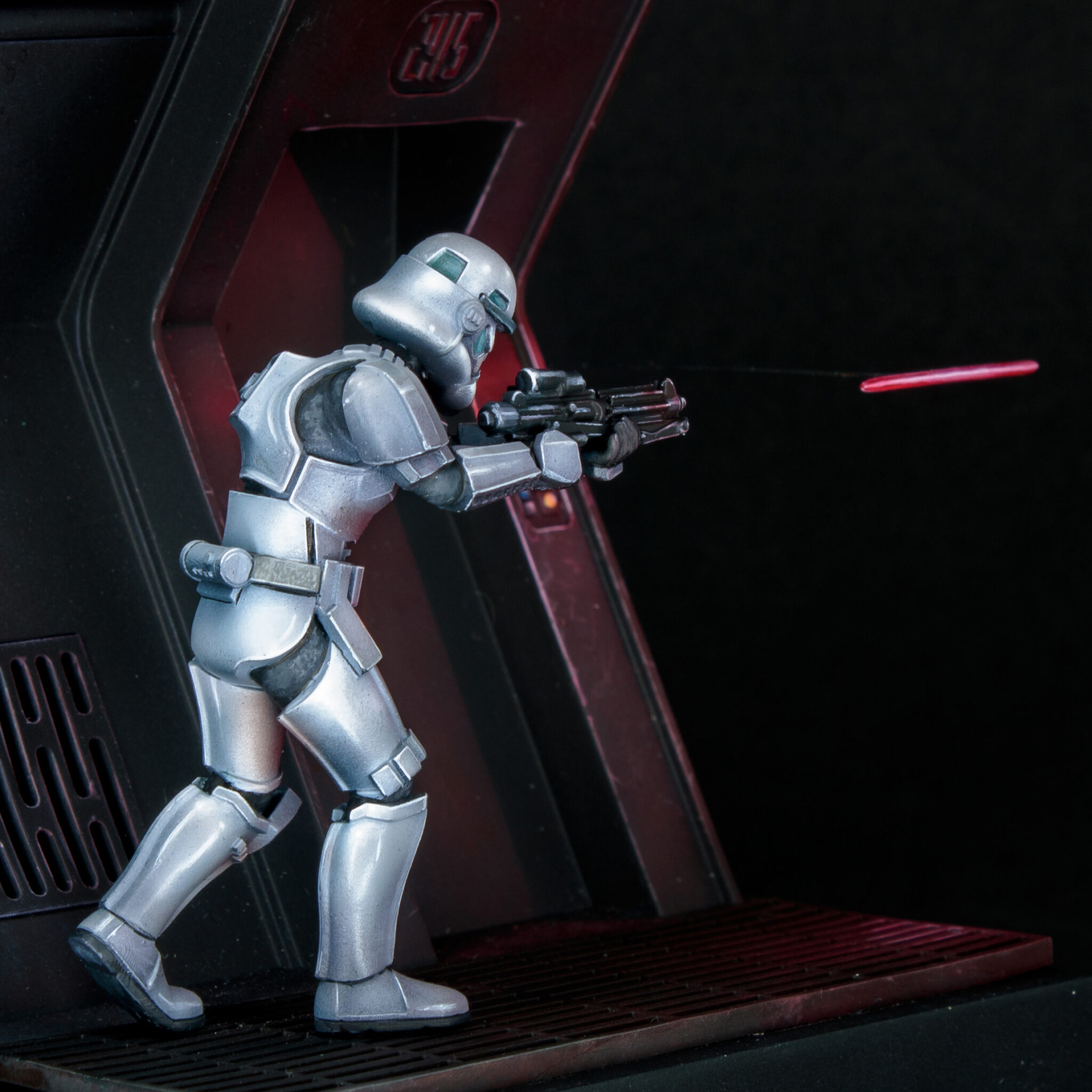 Dark Forces - Stormtrooper Figure Advancing and Firing his Blaster