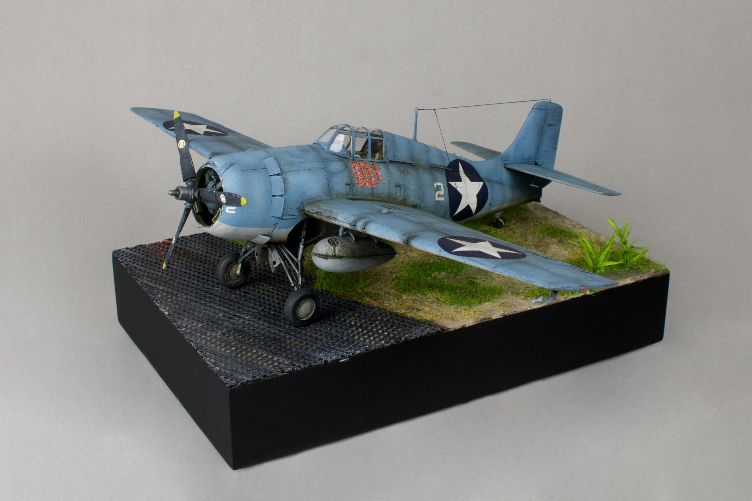Grumman F4F-4 Wildcat Pro painted 1/48 scale model